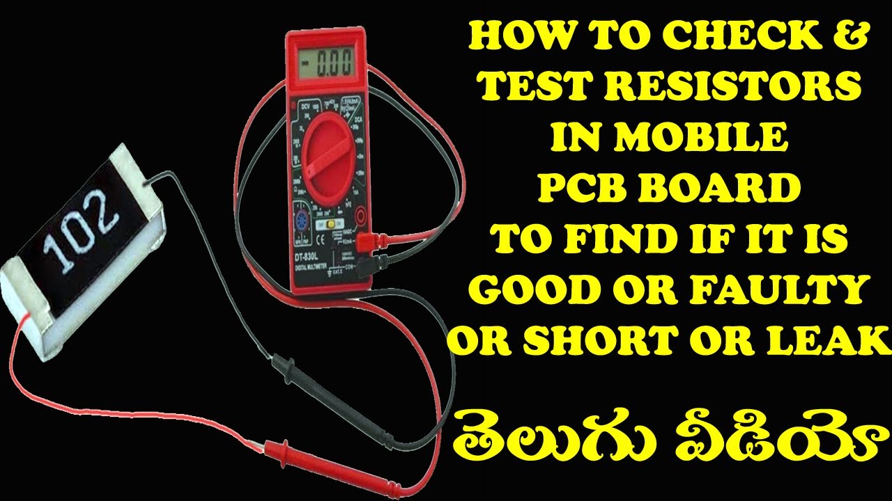 How to Test & Check Resistor in Mobile PCB Board For Shorting - Mobile ...