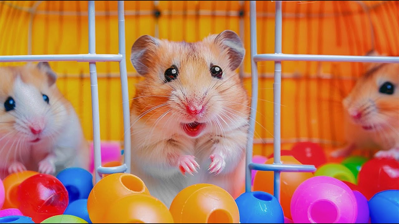 Hamster Escape the Ball Pit Pool Maze for Pet 🐹 Hamster Maze - YouTube