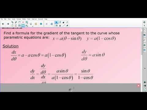 Parametric Differentiation - YouTube
