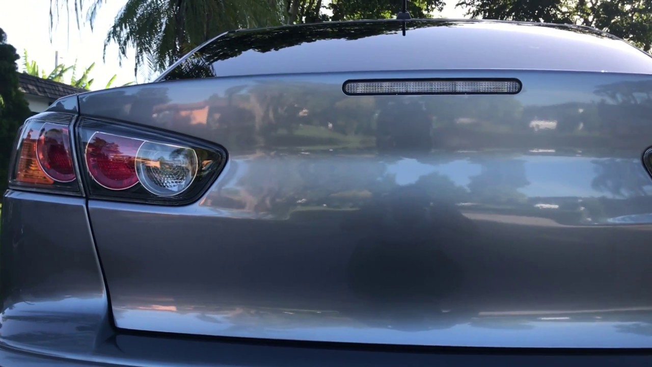 How to debadge a car, 2015 Mitsubishi lancer - YouTube