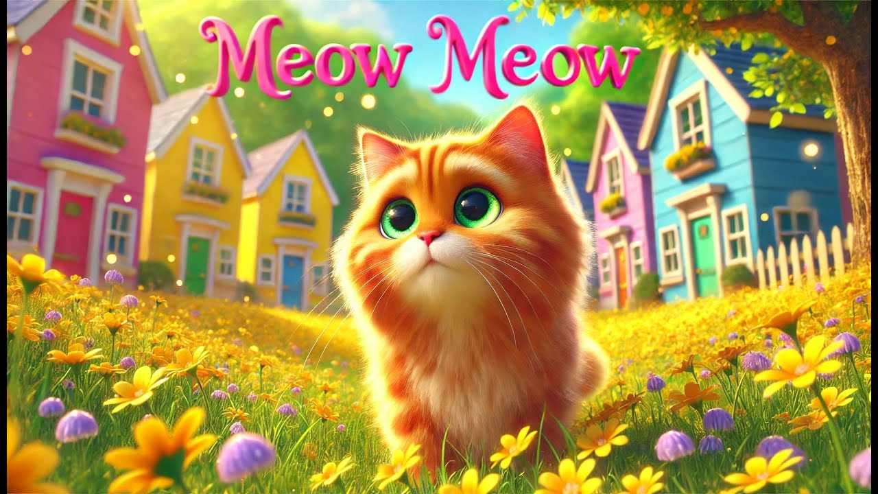 "Meow Meow New Song | Cute Cat Song & Animation | Kids Pulse TV 🐾 - YouTube
