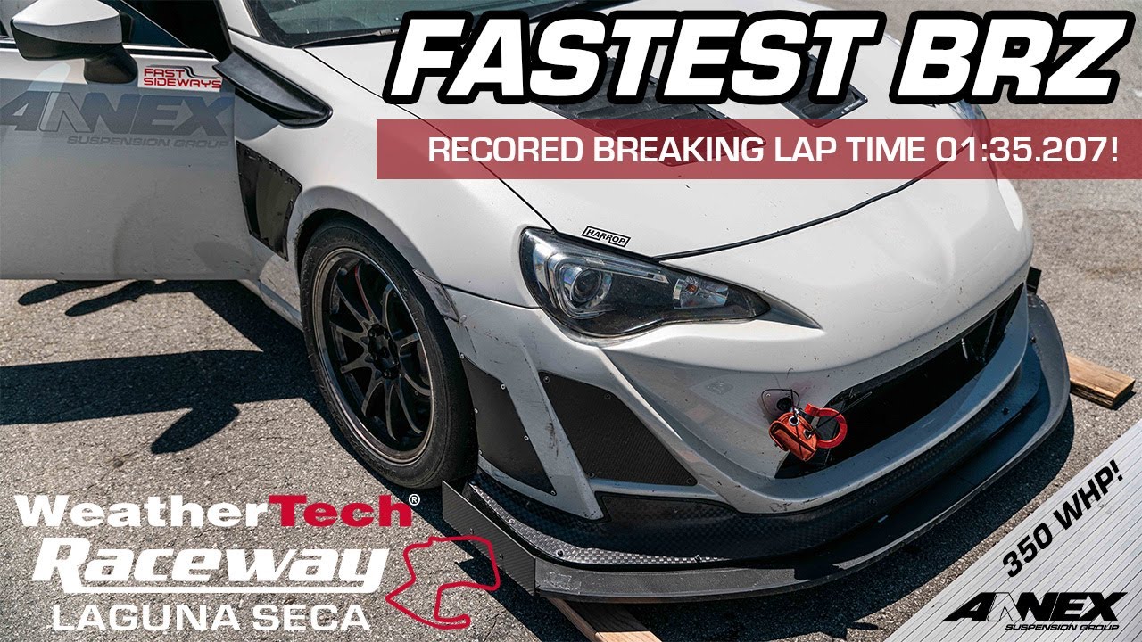 Fastest Supercharged Subaru BRZ at Laguna Seca Raceway! - YouTube