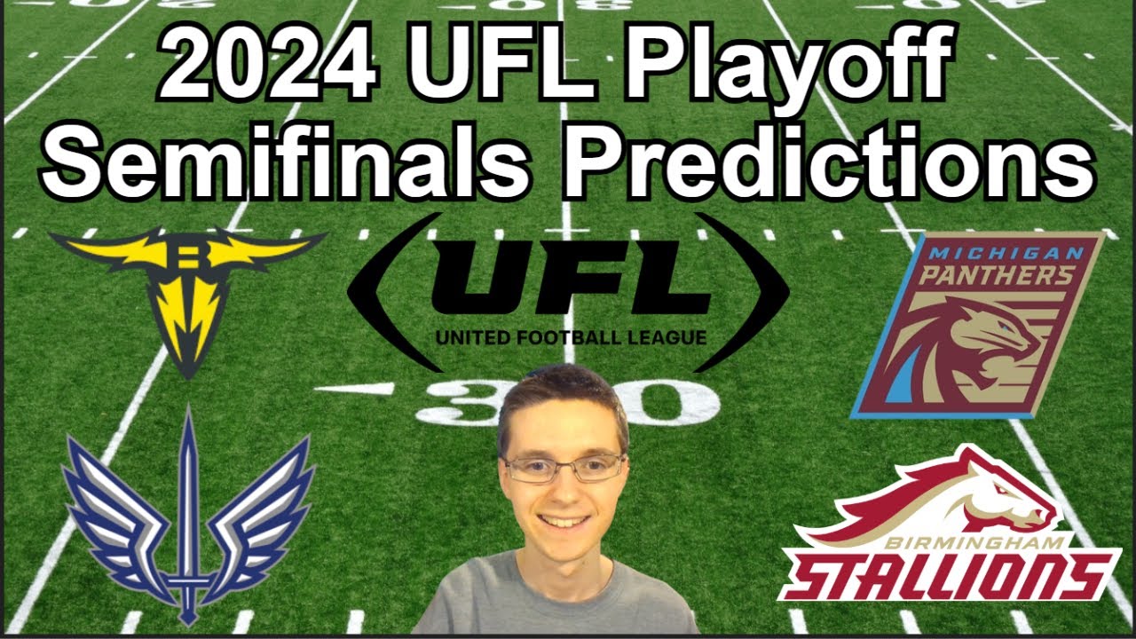 2024 UFL Playoff Semifinals Predictions!!! #ufl - YouTube