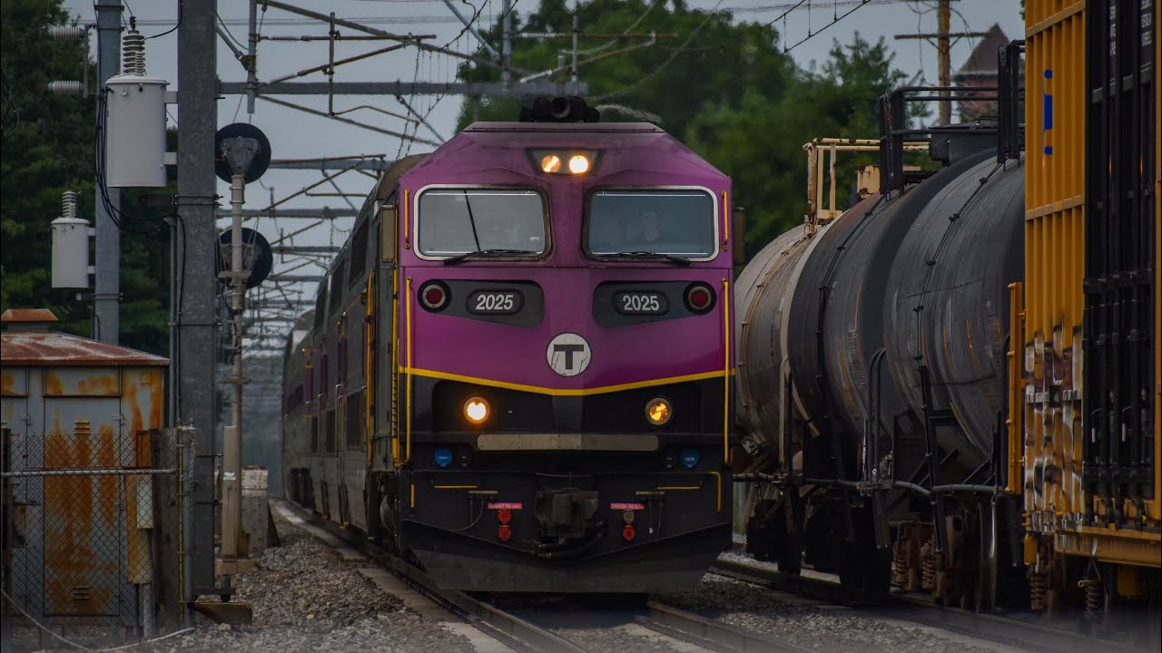 Amtrak, MBTA, & CSX Action @ Mansfield, MA (7/21/21) - YouTube