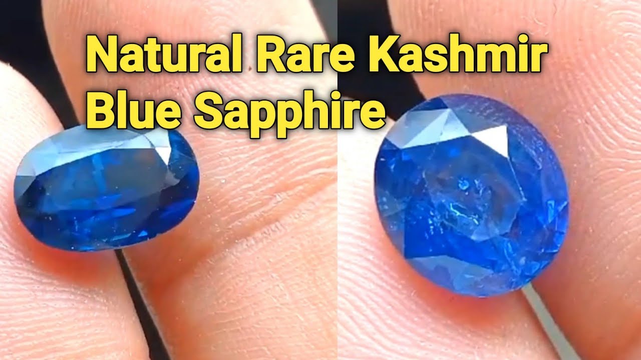 Natural Blue Kashmir Sapphire Stone |Natural cut sapphires | Rarest ...