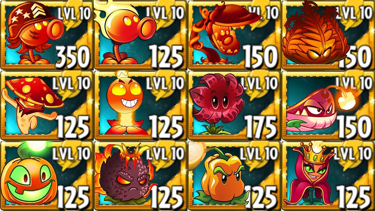 Plants vs Zombies 2 Final Boss - All FIRE Plants Max Level vs PvZ 2 ...