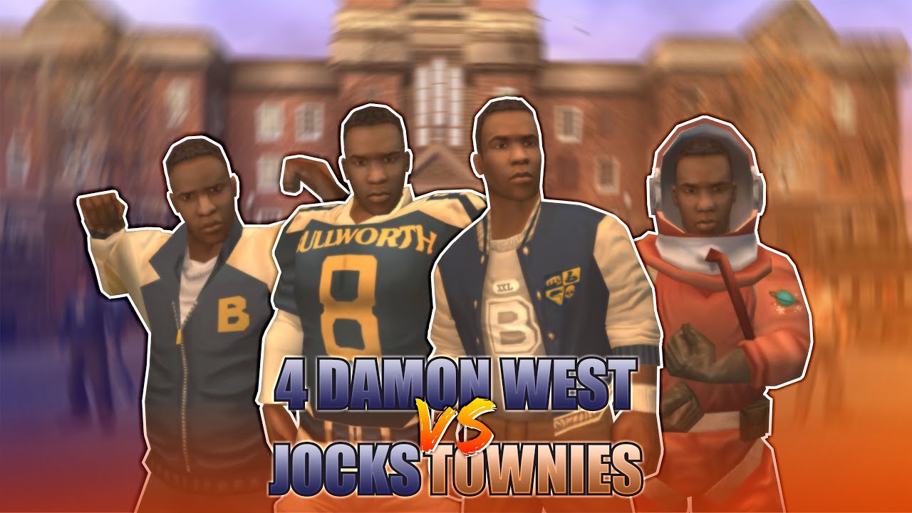 BULLY SE : 4x Damon West (500 HP + 50 Block) vs Jocks (with Mascot ...