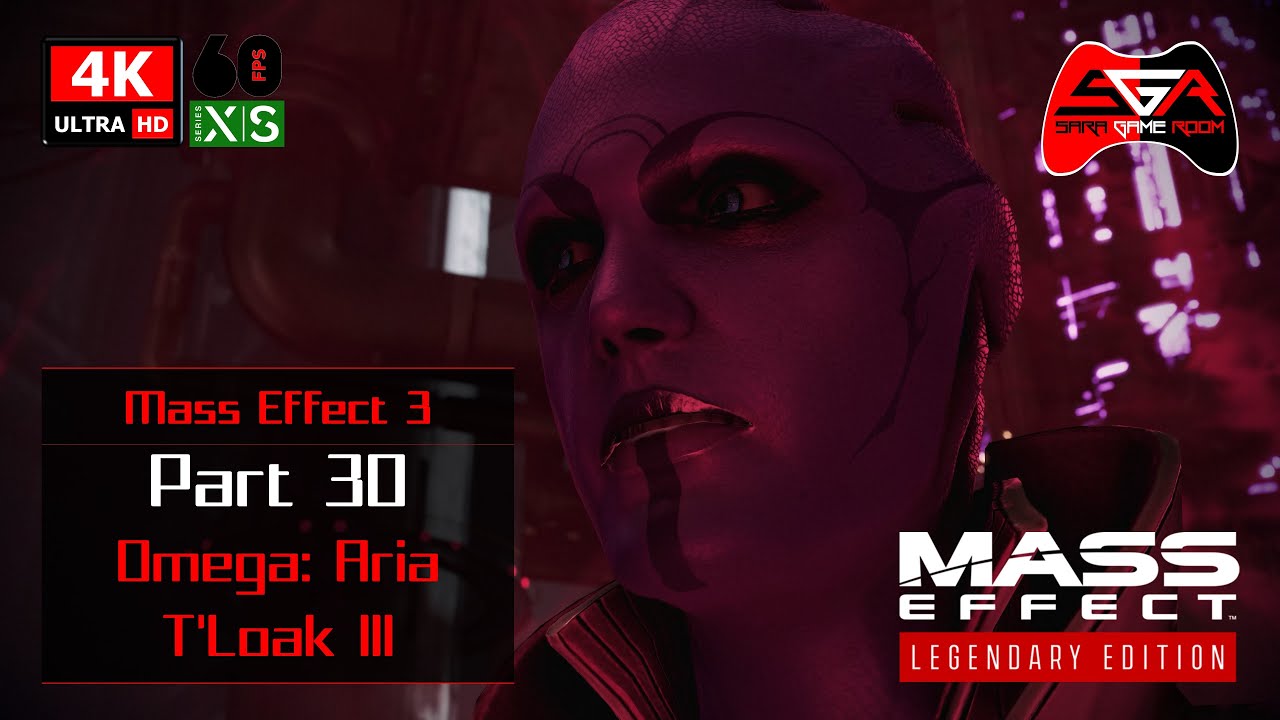 Mass Effect Legendary Edition - ME3 Part 30 Omega: Aria T'Loak III [4K ...