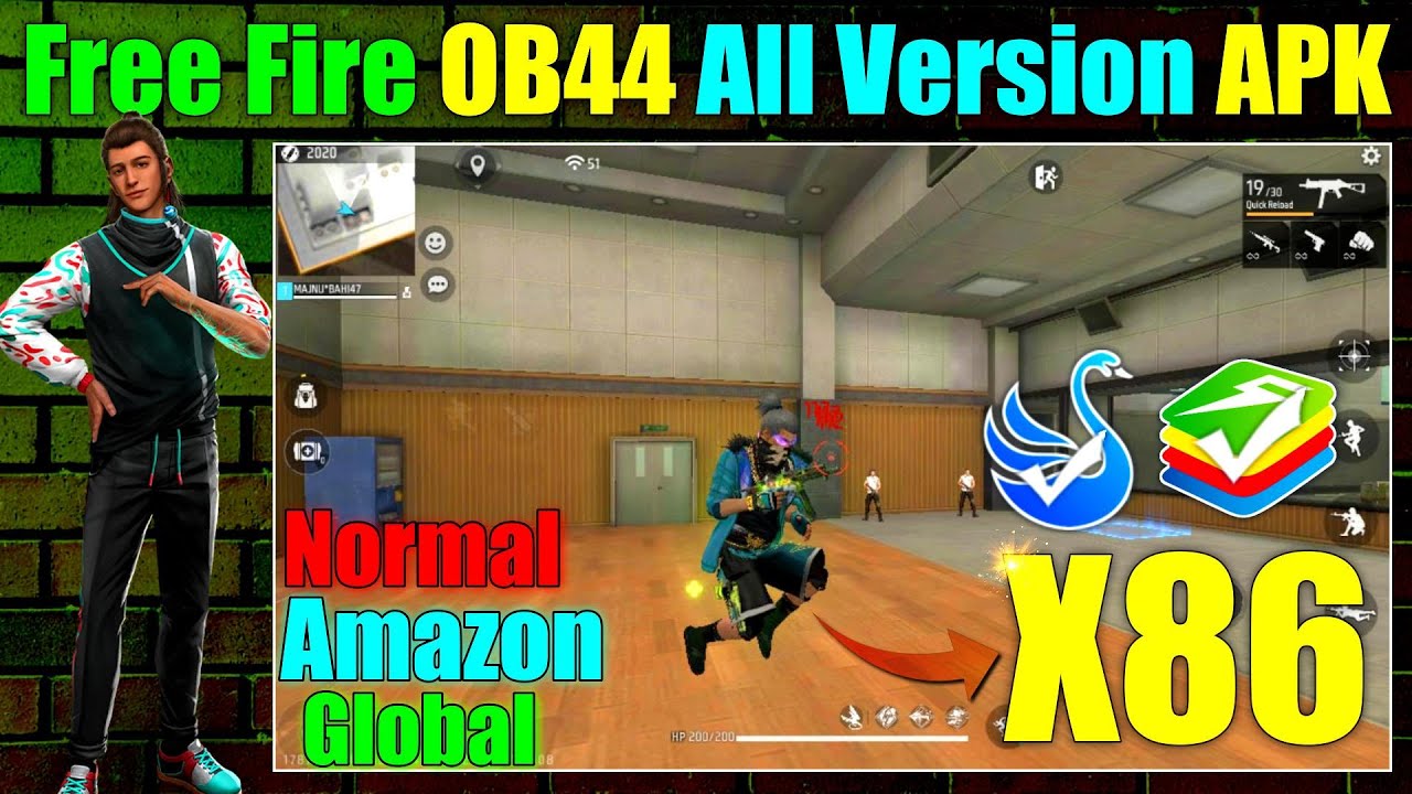 Free Fire OB44 All Version APK | Free Fire APK & OBB Install in Smart ...