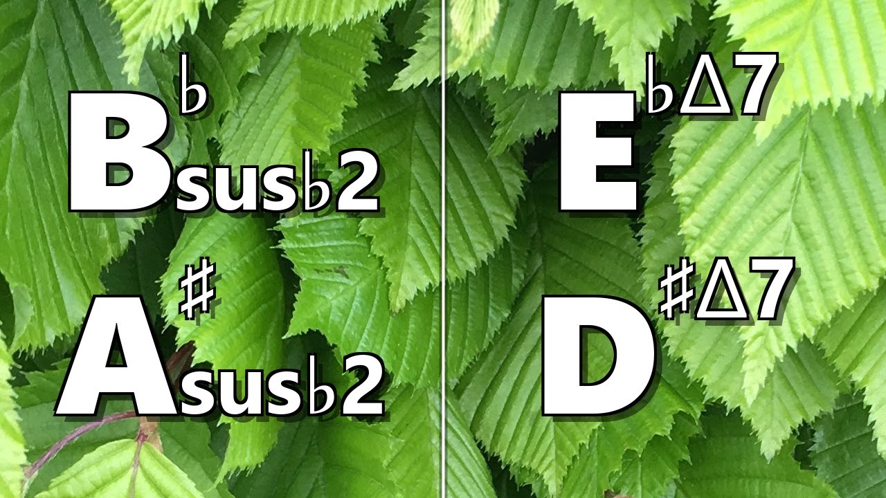 Bbsus b2 (A#sus b2) to Ebmaj7 (D#maj7) Backing Track - YouTube