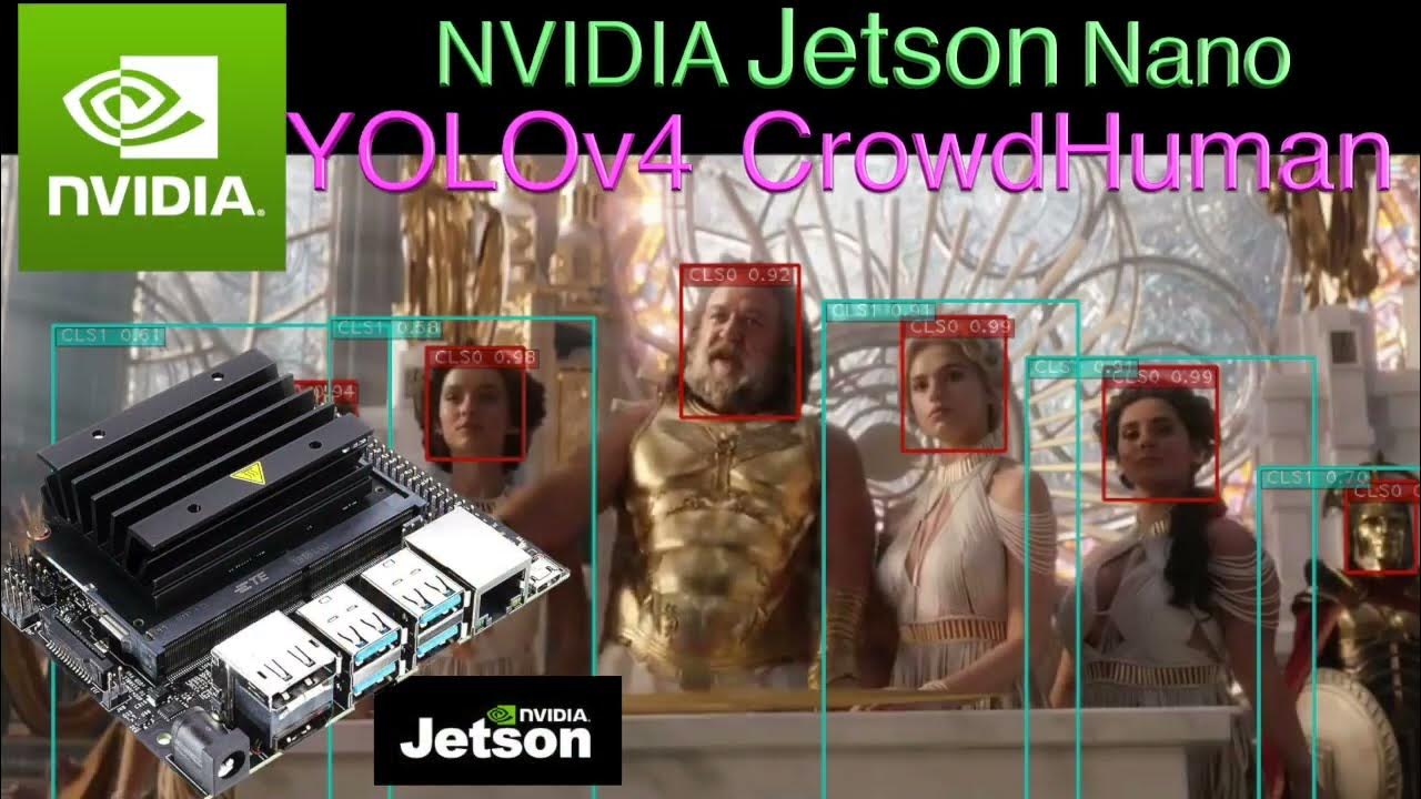 NVIDIA Jetson Nano YOLOv4 tiny CrowdHuman - YouTube
