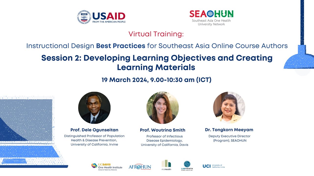 Session 2: Developing Learning Objectives and Creating Learning ...