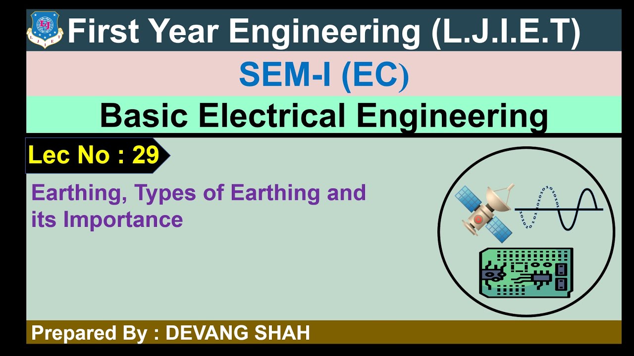 Lec-29 Earthing and Types of Earthing| Basic Electrical Engineering ...