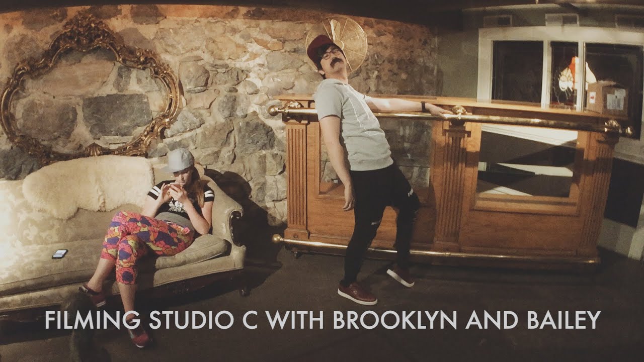 BTS Filming all day with Studio C and Brooklyn and Bailey. vlog - YouTube