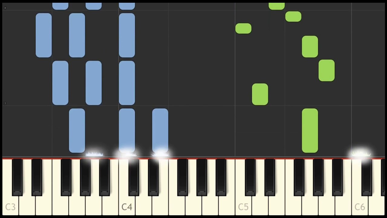 Home Alone - Somewhere in my memory - Easy Piano Tutorial Synthesia ...