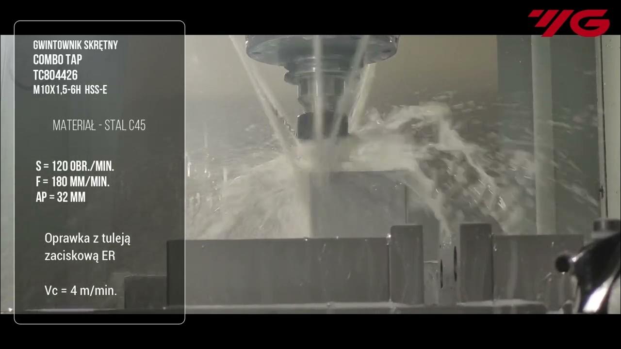 Gwintowanie Combo Tap w C45 - YouTube