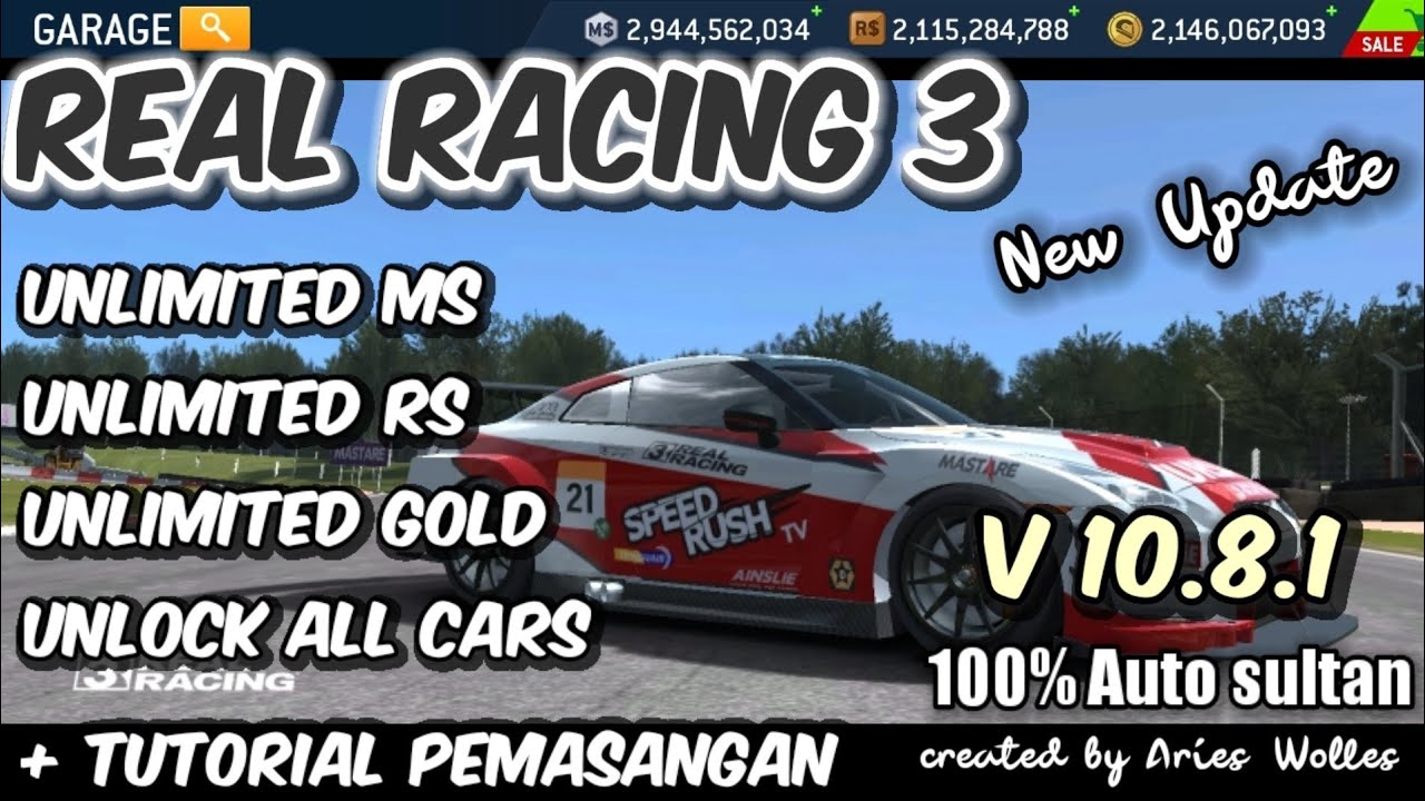 Real Racing 3 Mod Apk Unlimited Money And Gold Unlock All Cars 100% ...