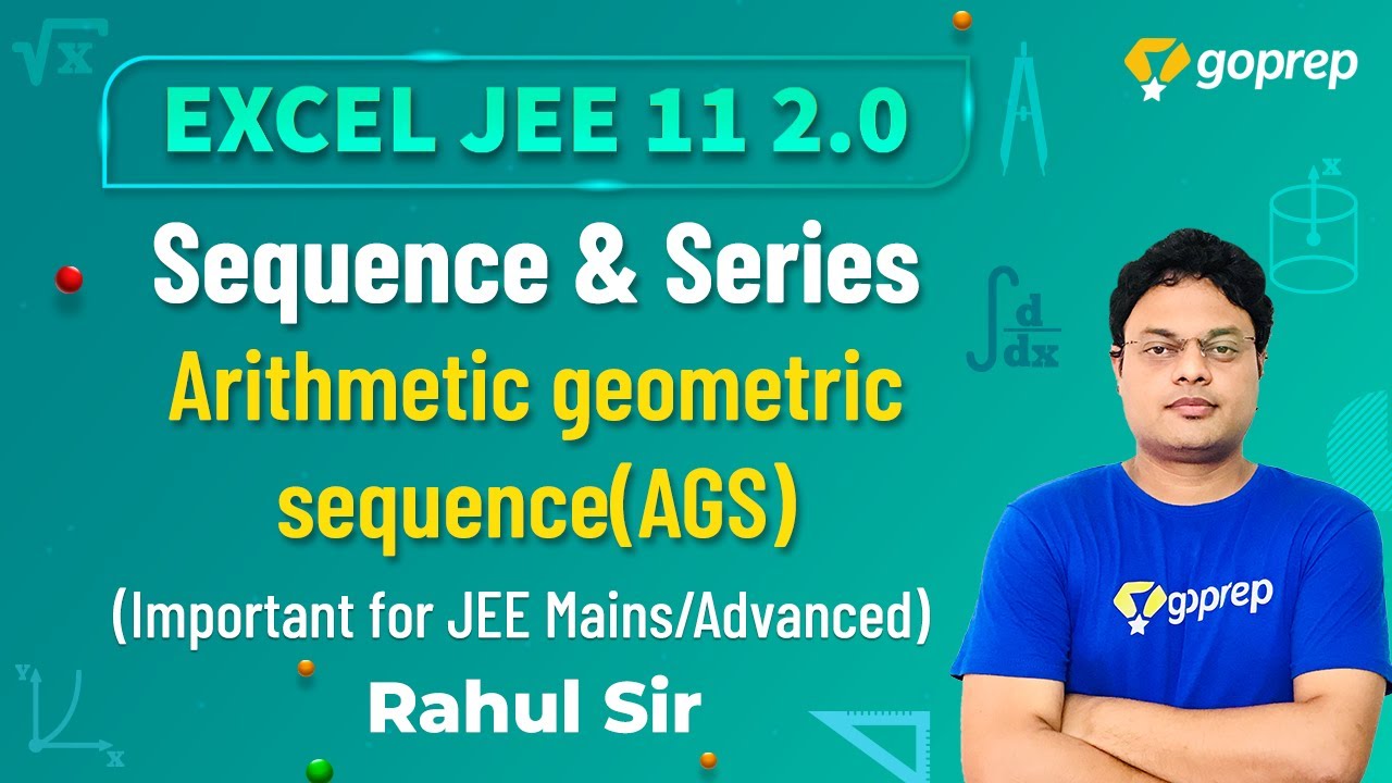 Sequence & Series | Arithmetic Geometric Progression | AGP | JEE Main ...