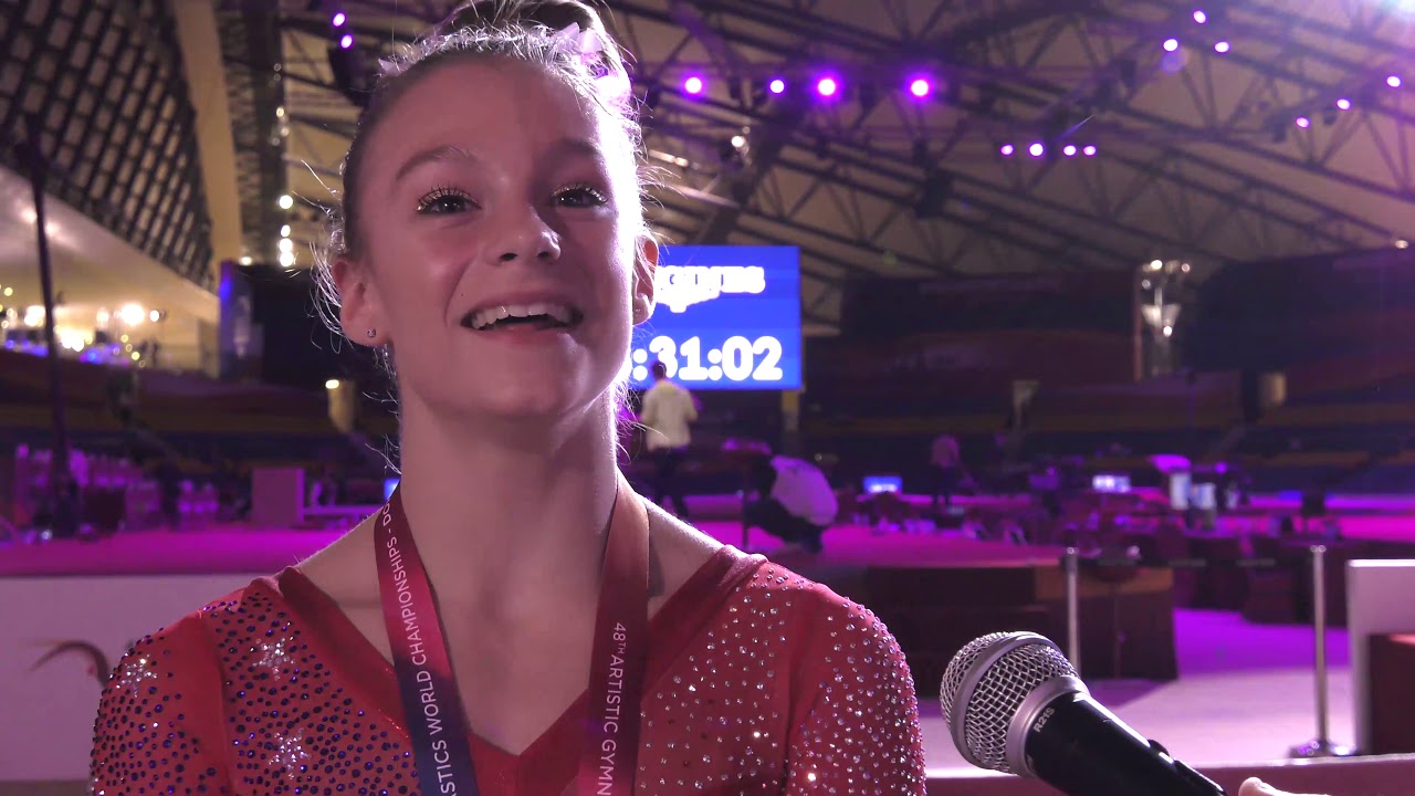 Grace McCallum - Interview - 2018 World Championships - Women’s Team ...