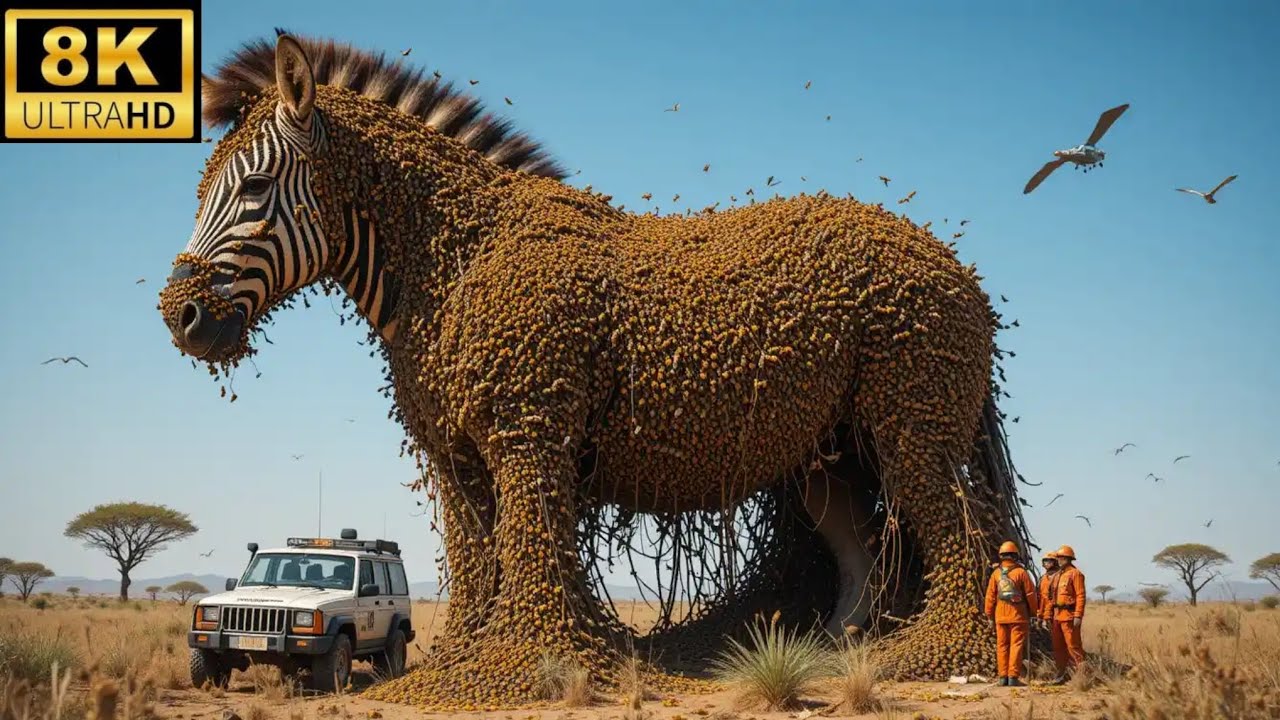 Story of Zebra: infested with Millions of Barnacles & Parasites Bee ...