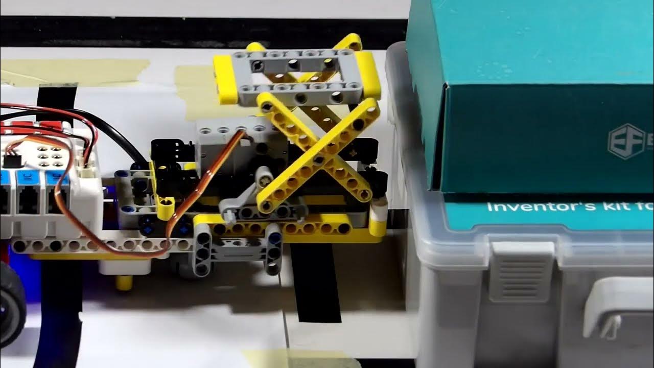 NEZHA (microbit) - Lifting platform (using scissors) - YouTube