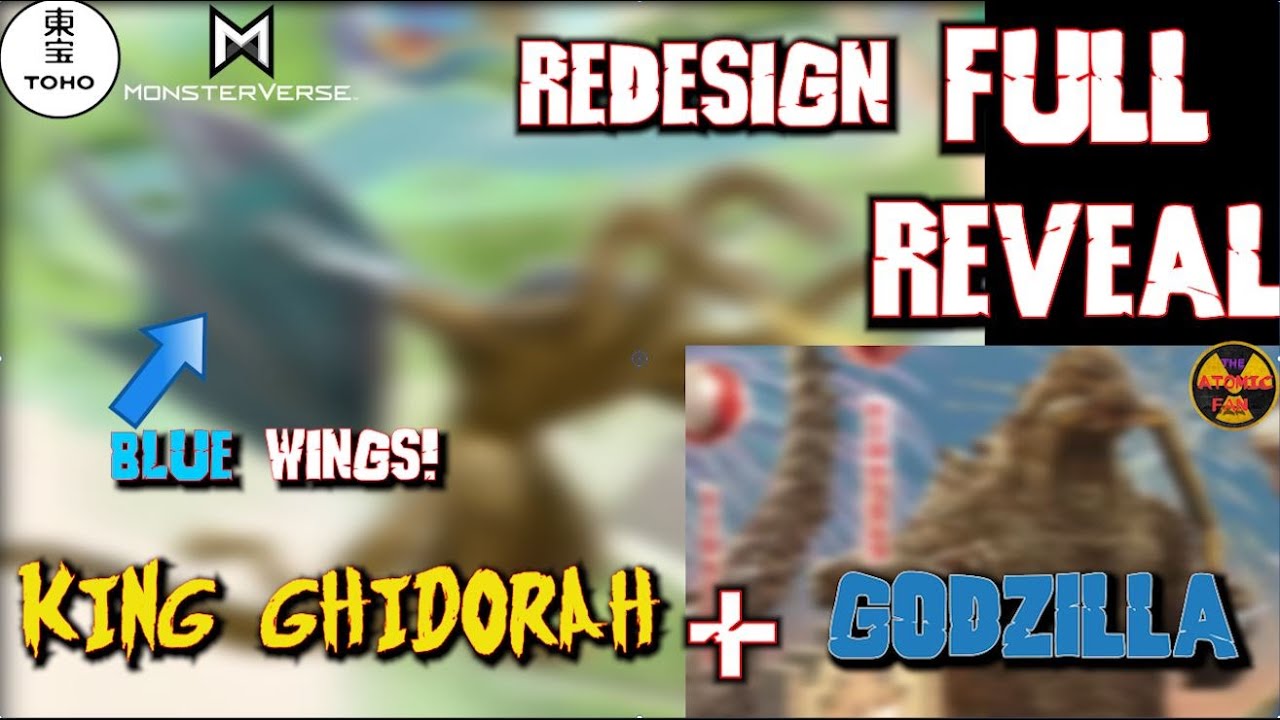 TOHO King Ghidorah + Godzilla MONSTERVERSE REDESIGN FULLY REVEALED ...