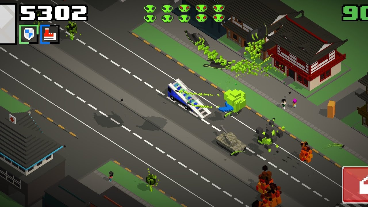 aliens in smashy roads 2 - YouTube