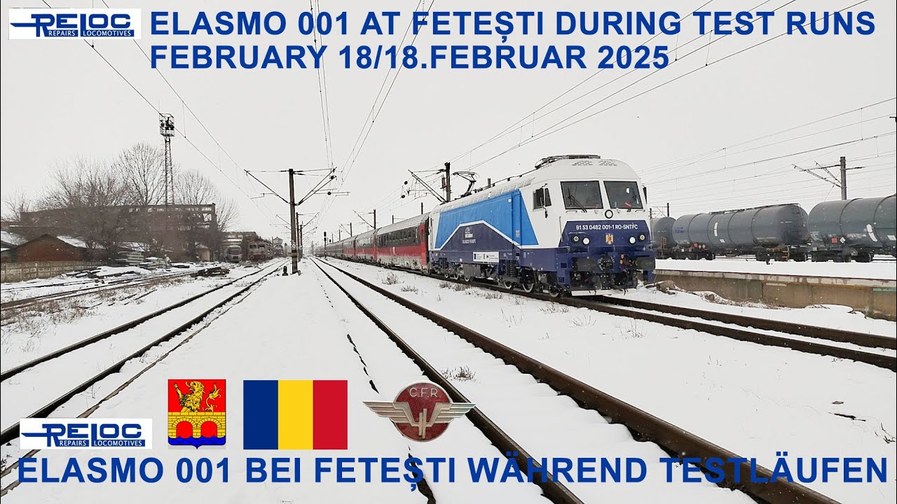 ELASMO 001 în probe pe magistrala 800/ELASMO 001 during test runs[18 ...