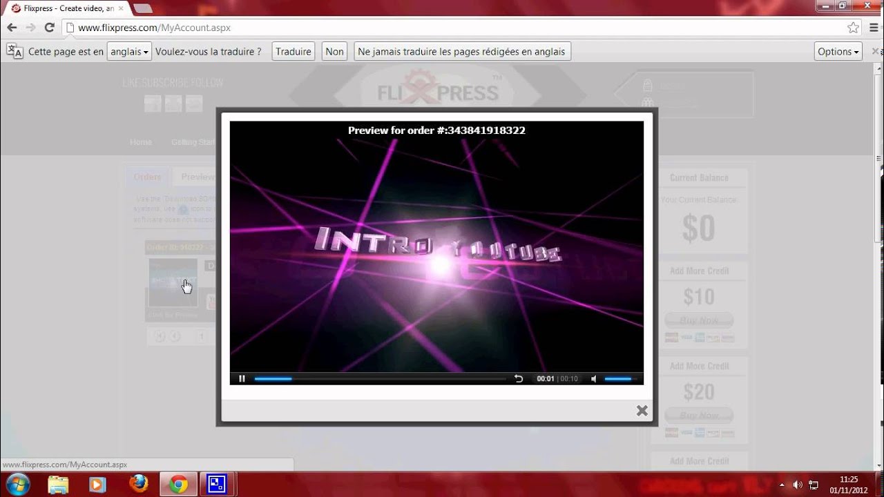 Comment faire une introduction avec flixpress - YouTube