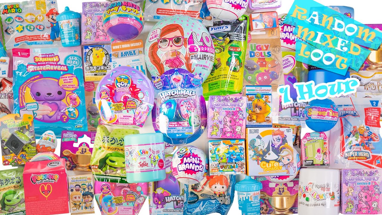 Random And Mixed Loot 1 Hour Compilation Opening Surprise Blind Bag ...
