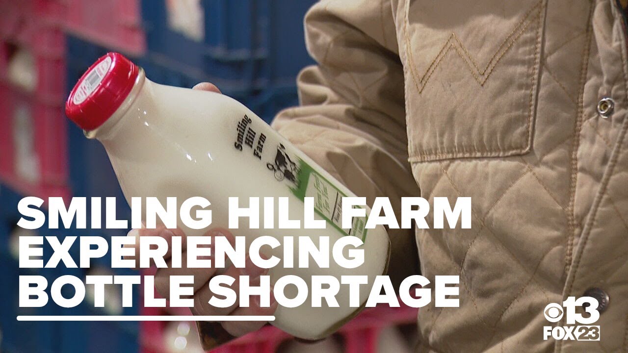 Smiling Hill Farm experiencing bottle shortage, delivery delay - YouTube