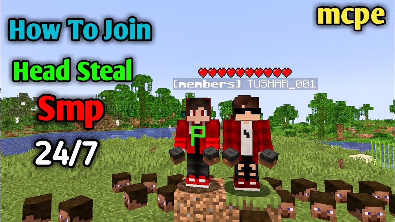 New Cracked Minecraft headsteal smp | How to join headsteal smp ip port ...