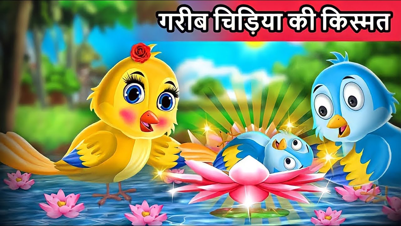 चिड़िया ट्रेन घर | chidiya cartoon |chidiya cartoon kahani |moral story ...