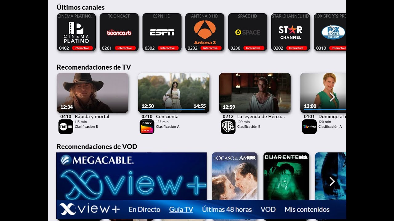 X VIEW DE MEGACABLE - MUY RECOMENDABLE - YouTube