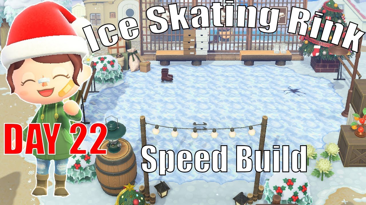 The Perfect Winter Ice Skating Rink!! | Animal Crossing New Horizons ...