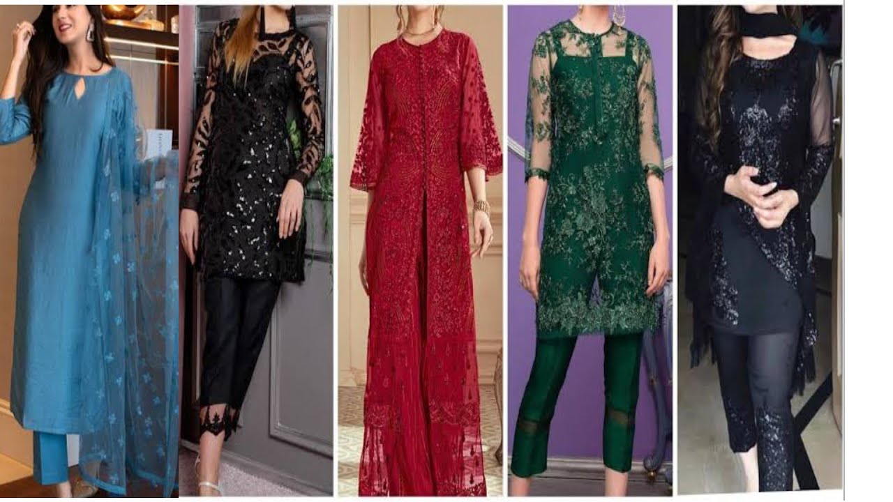 Latest Most Demanding Net Fabric Dresses Styles #NetSilkDressesStyles ...