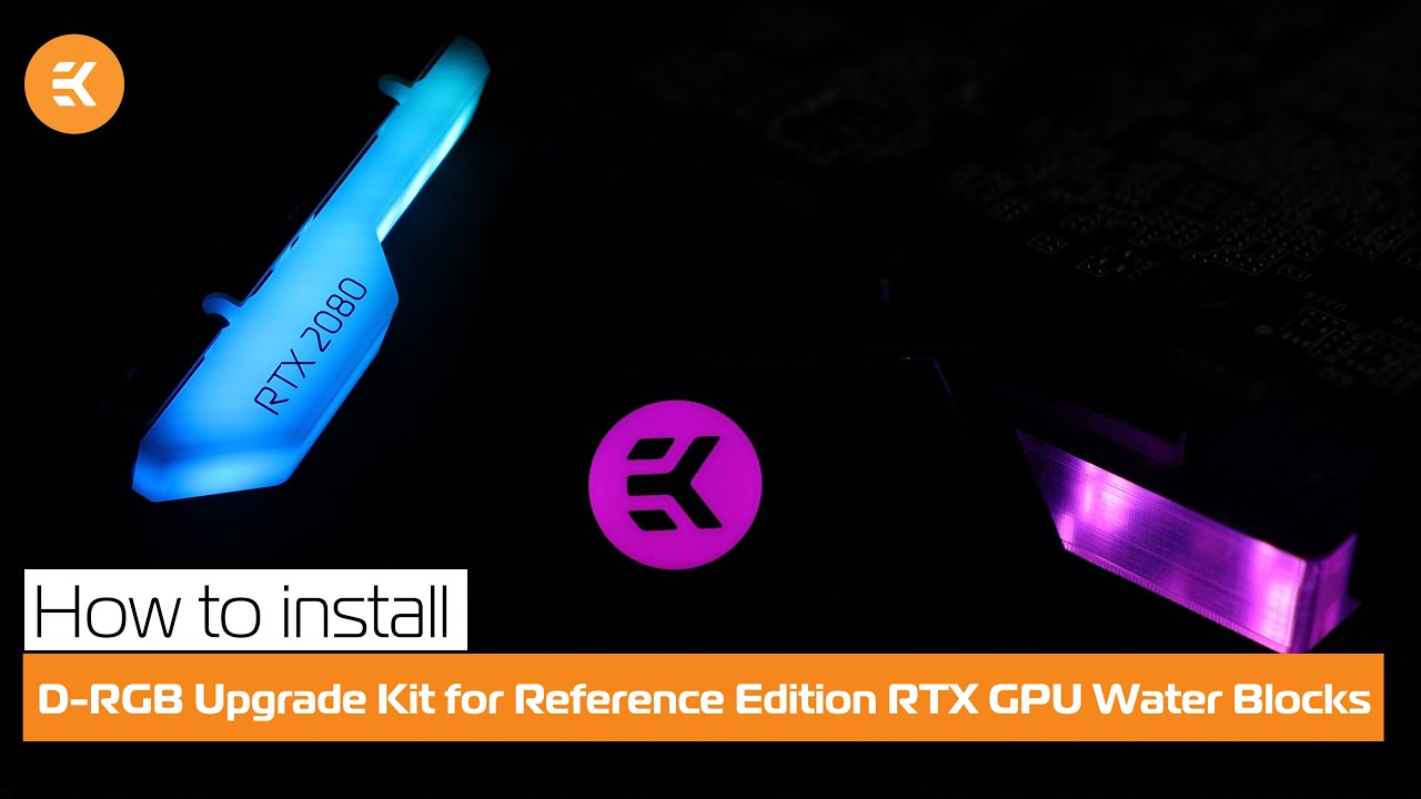 How to Install D-RGB Upgrade Kit for Reference Edition RTX GPU Water ...