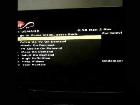 On Demand Hang Virgin Media Samsung V Box - YouTube