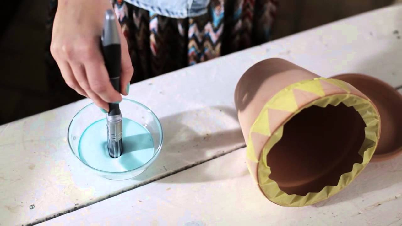 Painting Pots - Inspiration from Anza - YouTube