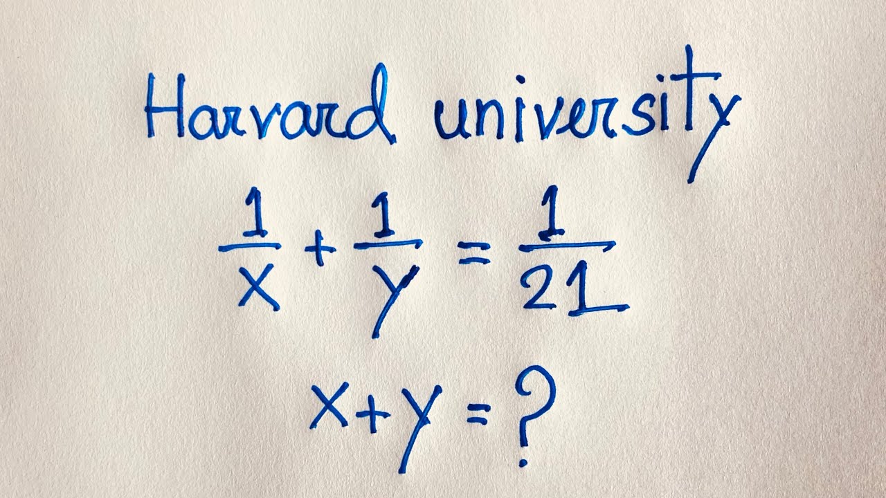 A Nice Algebra Problem Solve | Maths Olympiad Question :X+Y=? - YouTube
