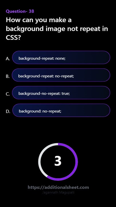 How can you make a background image not repeat in CSS - YouTube
