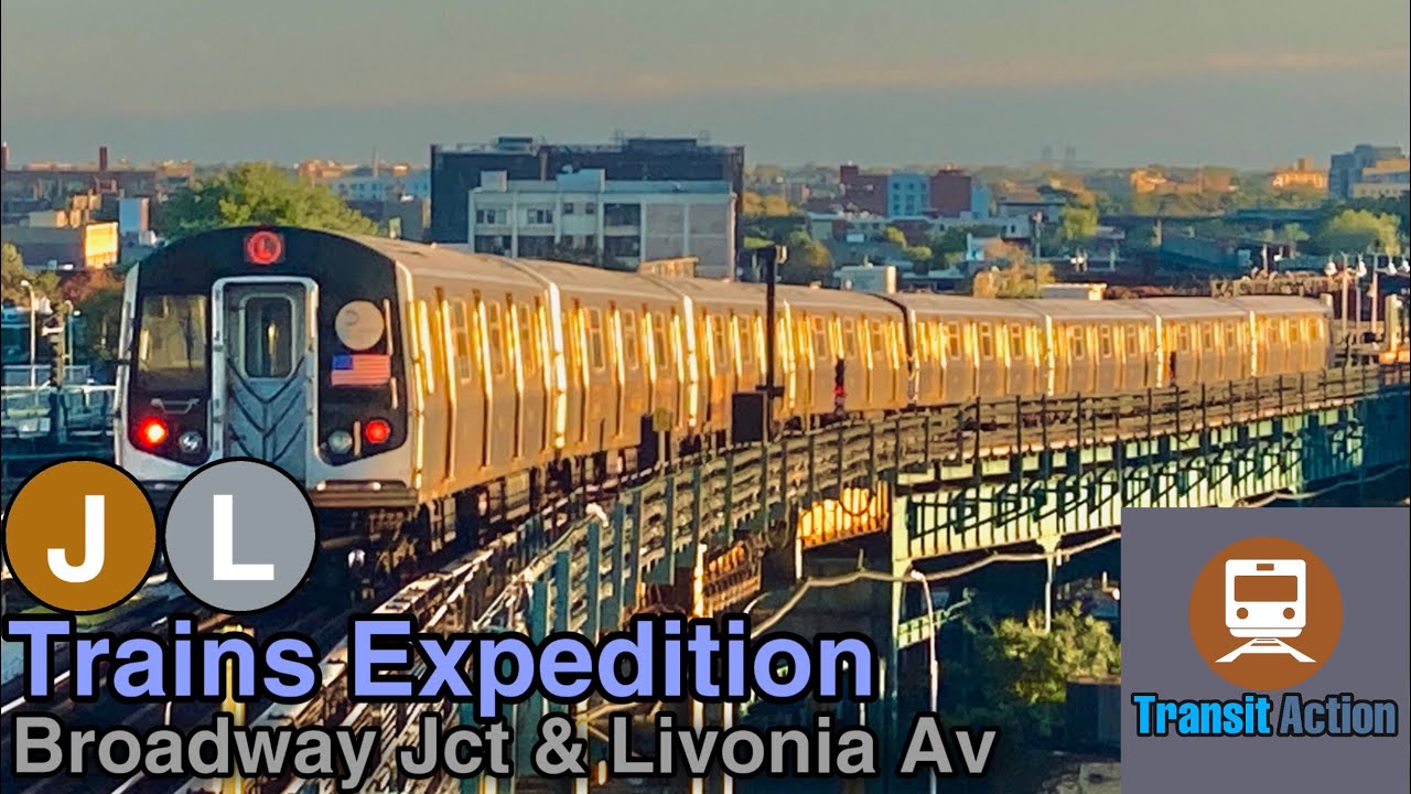 MTA (J), (L) Trains Expedition: Broadway Junction & Livonia Avenue ...