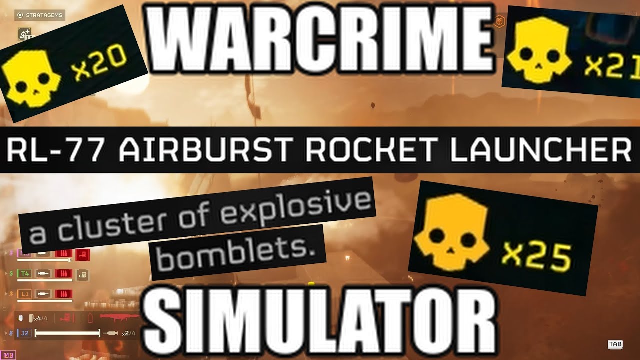 this video is about the Airburst Rocket Launcher in Helldivers 2 - YouTube