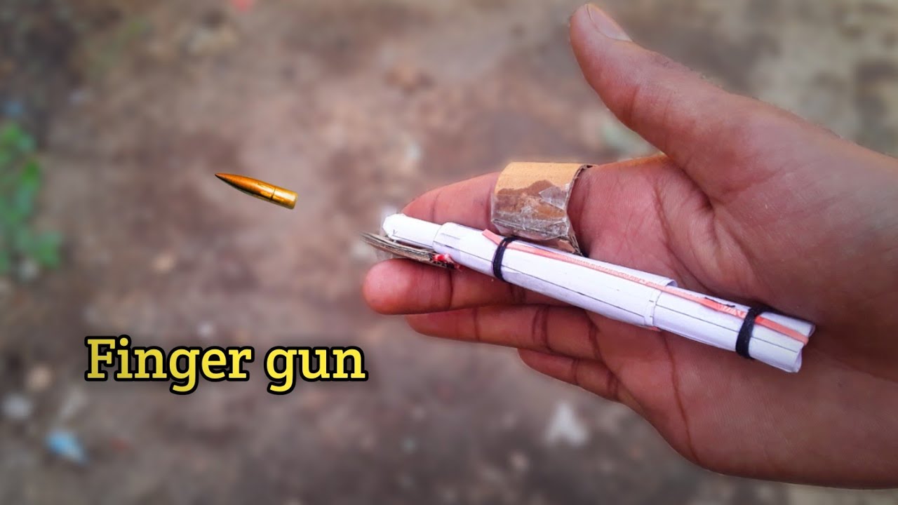 How to make powerful finger gun | finger gun kease banaye - YouTube