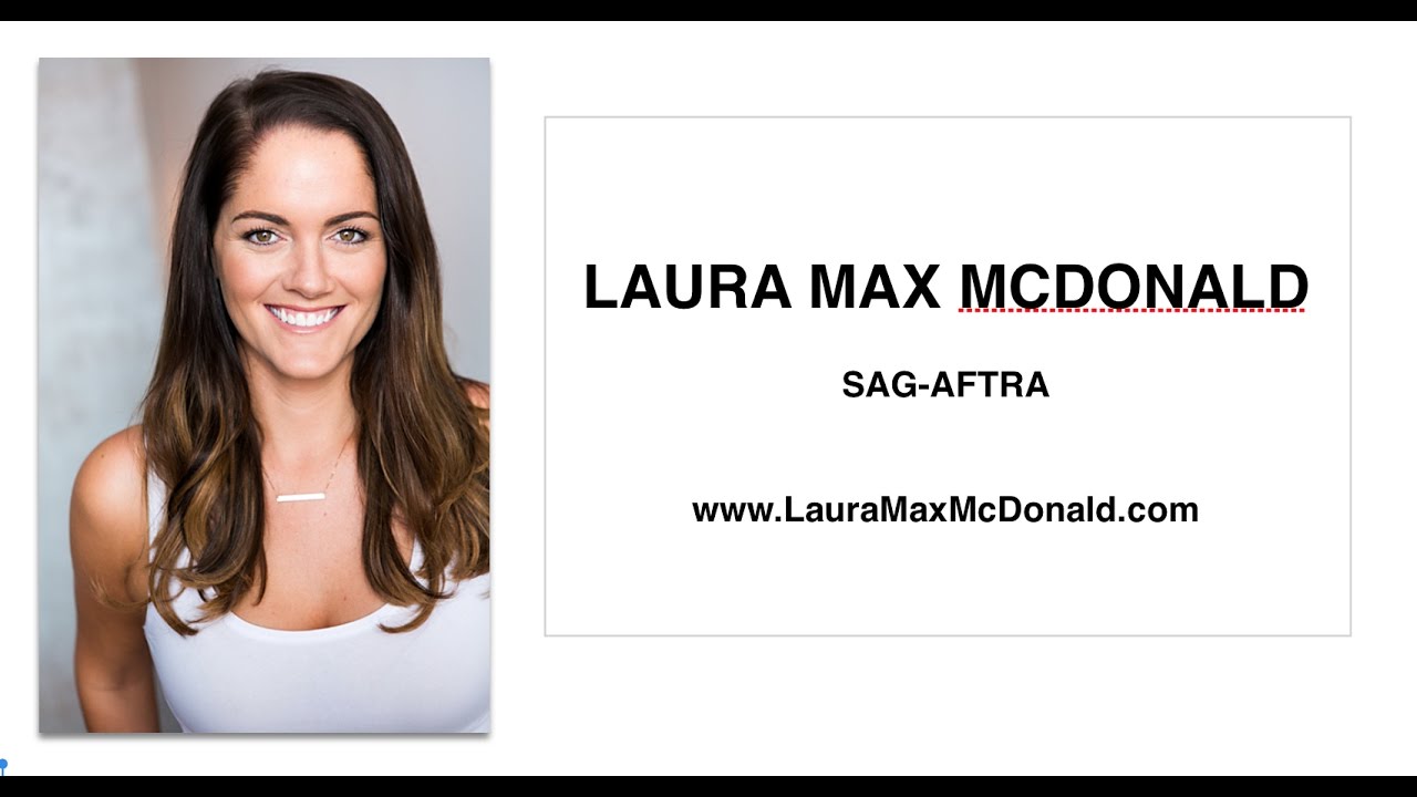 Laura Max McDonald Commercial Reel 2017 - YouTube