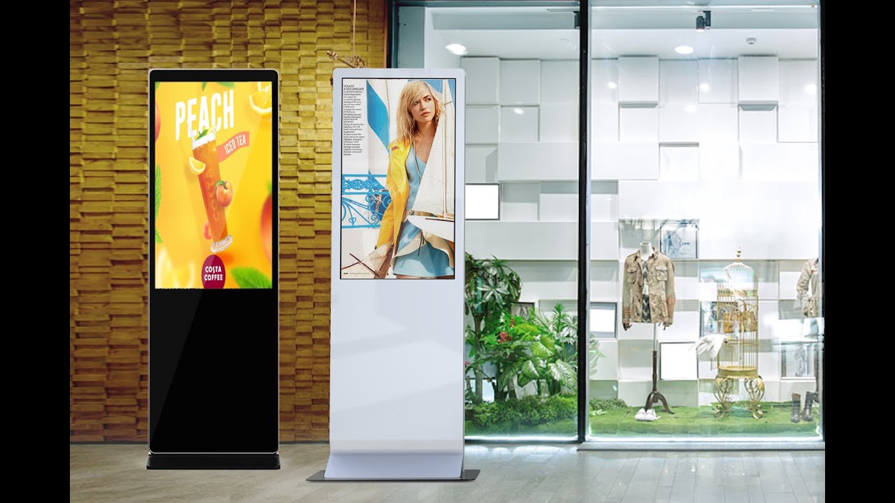 Floor Standing Digital Signage - YouTube