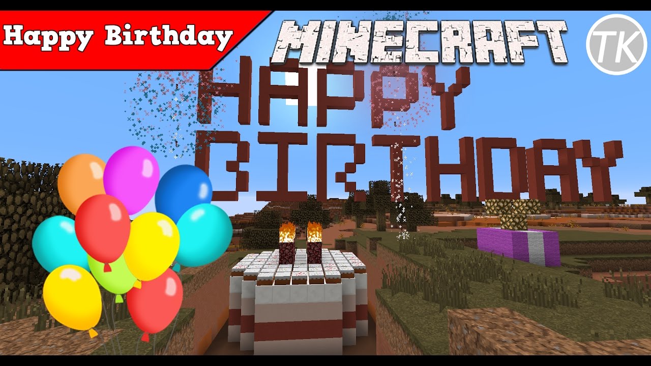 Redstone Birthday Cake! Minecraft 1.11.2 - YouTube