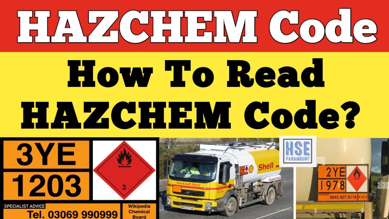 Hazchem Code Purpose Of Hazchem Code How To Read Hazchem Code