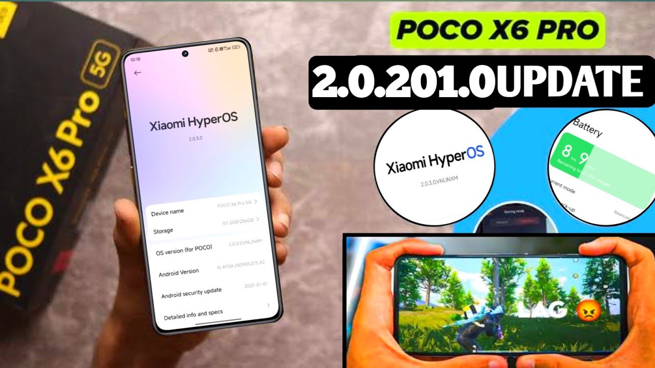 Stable HyperOS 2.0.201.0 Update for POCO X6 Pro India Gaming REVIEW ...