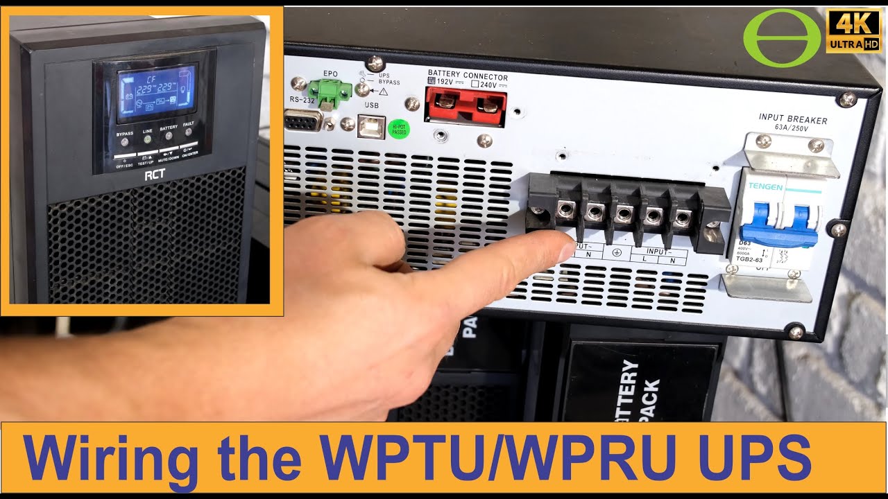 Wiring the Voltronic WinnerPro 6k/ 10k / Rectron - Mecer WPTU WPRU UPS ...